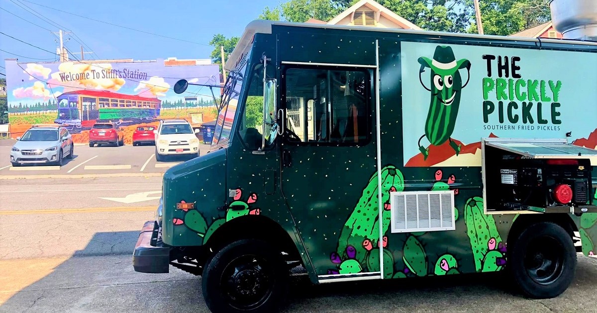 Pickle Themed Food Truck In Arkansas: The Prickly Pickle