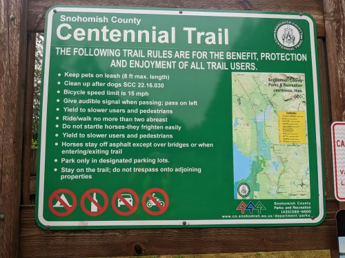 Rail Trails in Washington: Snohomish Centennial Trail In Arlington