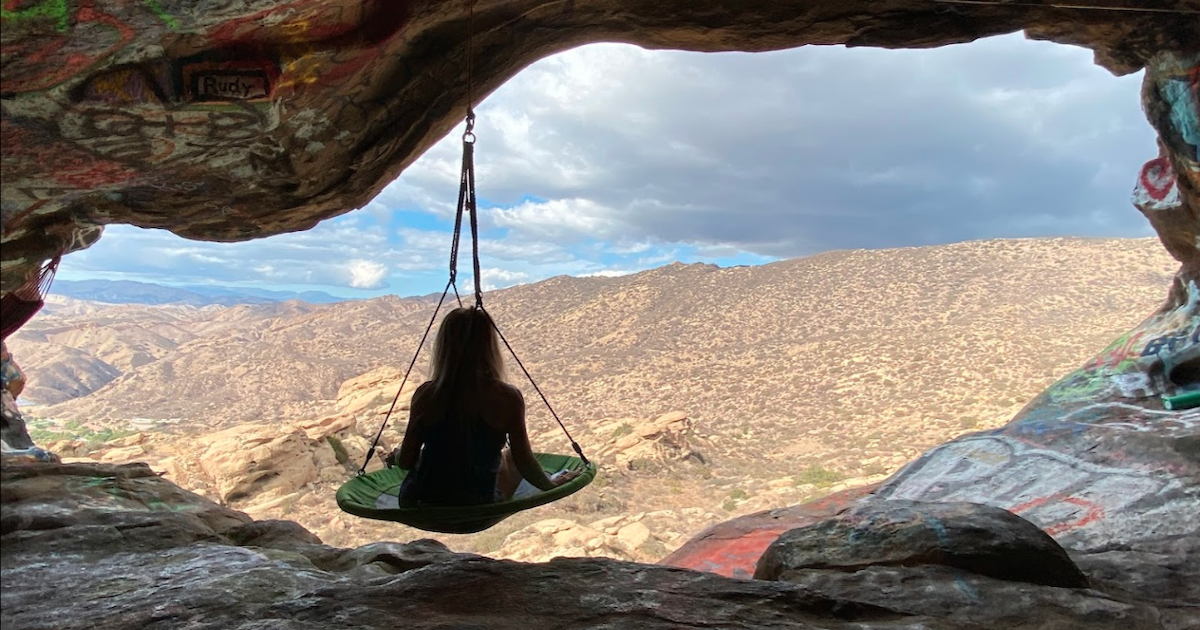 This Hidden Cave With Swings, Hammocks, And Benches In Southern ...