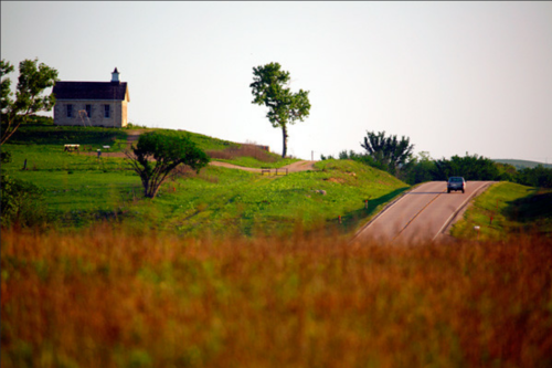 Drive Through Matfield Green, Kansas On Flint Hills Scenic Byway