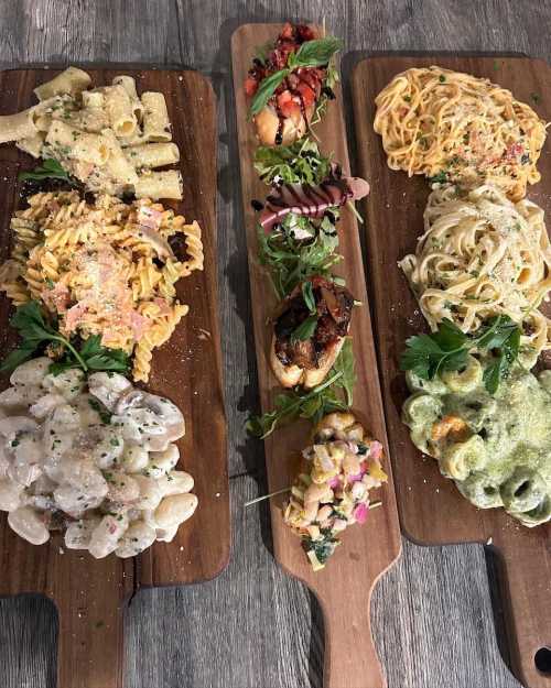 Enjoy A Pasta Flight In New Jersey at Papa Luigi's In Woodstown