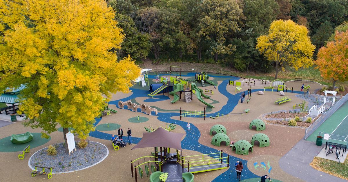 Woodbridge Park Is One Of The Biggest Playgrounds In Minnesota