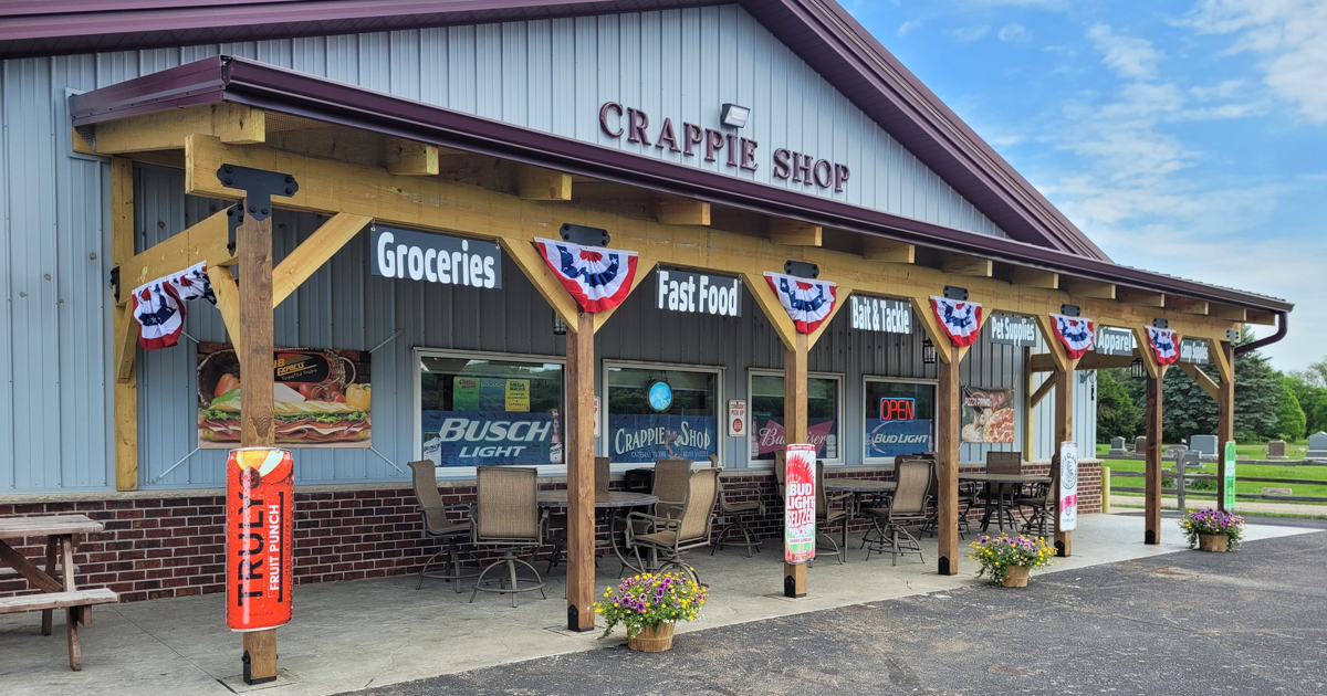 The Crappie Shop In Arena, Wisconsin Has Great Snacks