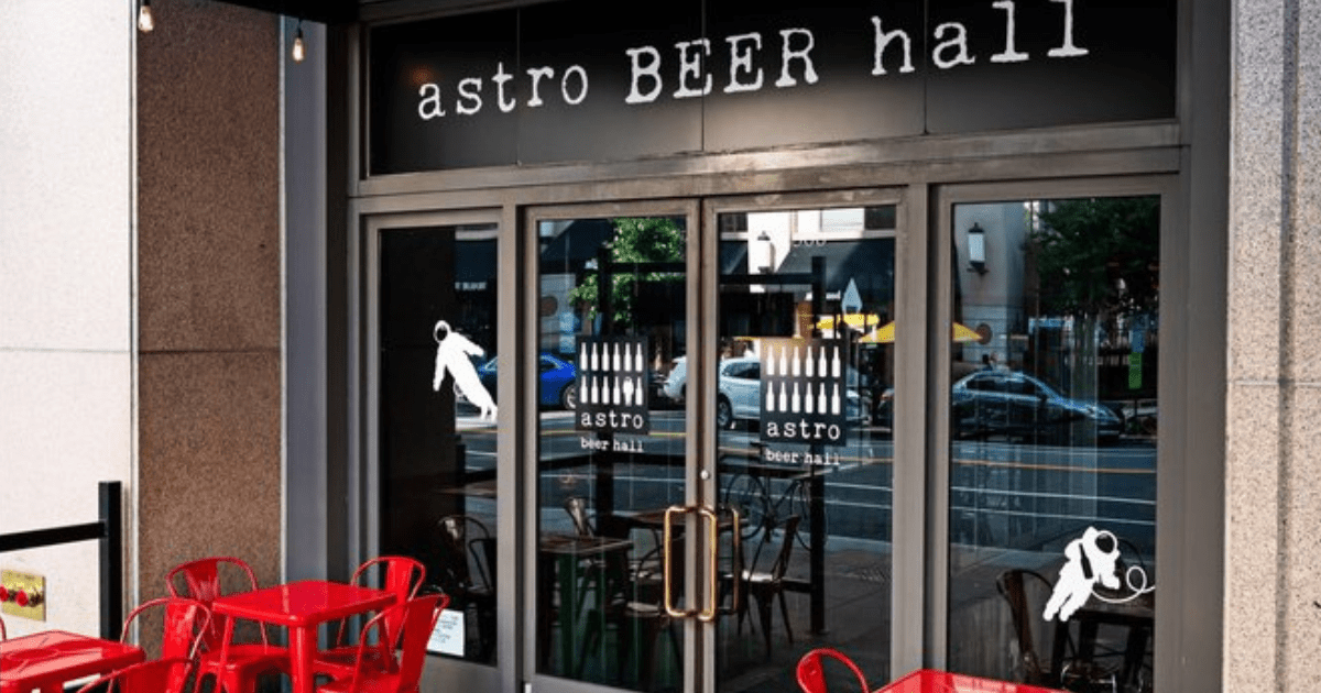 The Menu At Astro Beer Hall In Arlington Va Is Out Of This World
