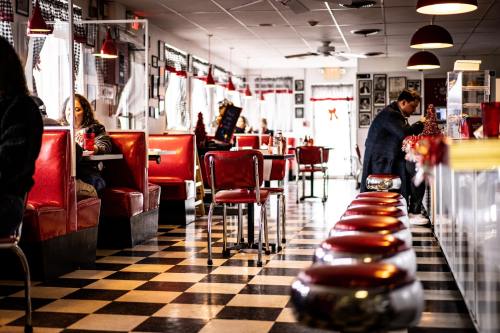 Retro Diner In East Providence, Rhode Island
