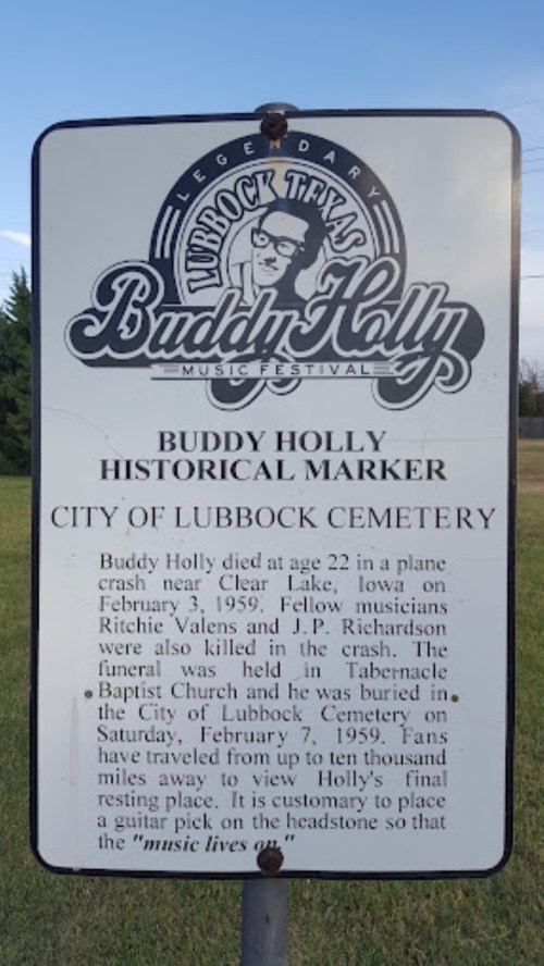 Famous People From Texas: Buddy Holly, Buried At Lubbock Cemetery