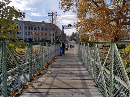 Historic Bridges In NH: Milford Suspension Bridge