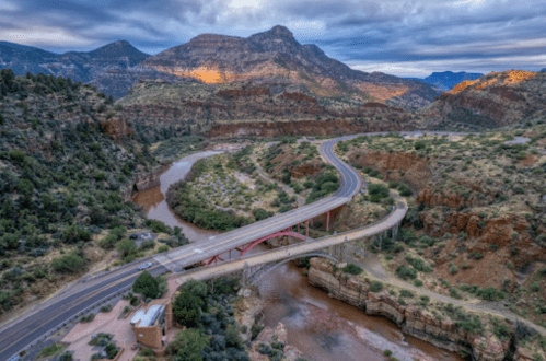 Salt River Canyon Bridge: Historic Bridge In Arizona
