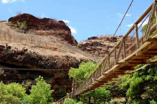 Waimea Swinging Bridge in Hawaii: 100 Year Old Bridge