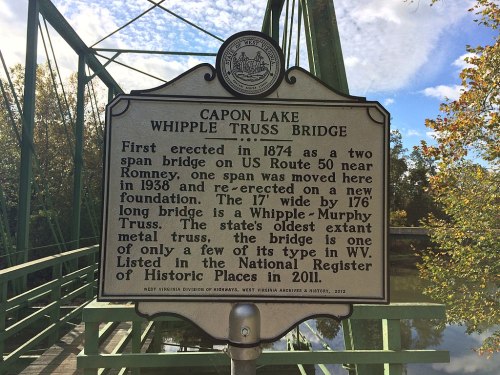 The Historic Capon Lake Whipple Truss Bridge In West Virginia