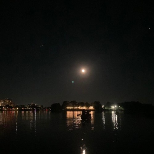 Nighttime River Float In Wormleysburg, Pennsylvania