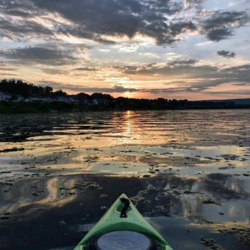 Nighttime River Float In Wormleysburg, Pennsylvania