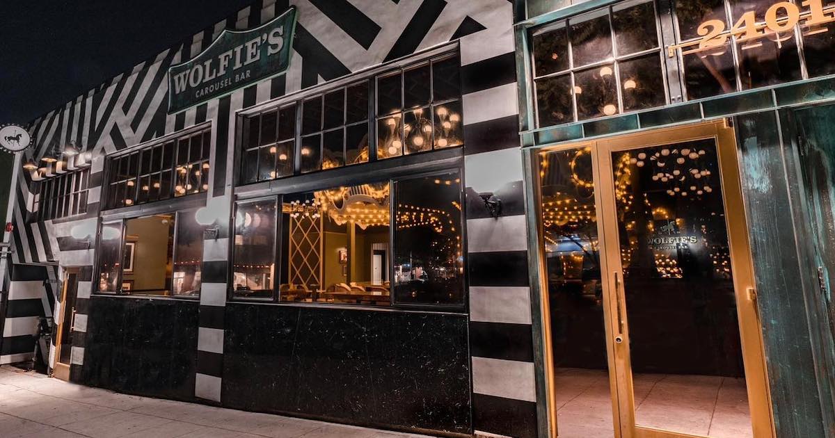 Sip And Ride At Wolfie's Carousel-Themed Bar In San Diego, CA