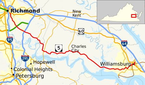 Drive The Historic Virginia State Route 5