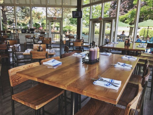 Waterfront Restaurant, Lake Geneva Offers A Wisconsin Lake View