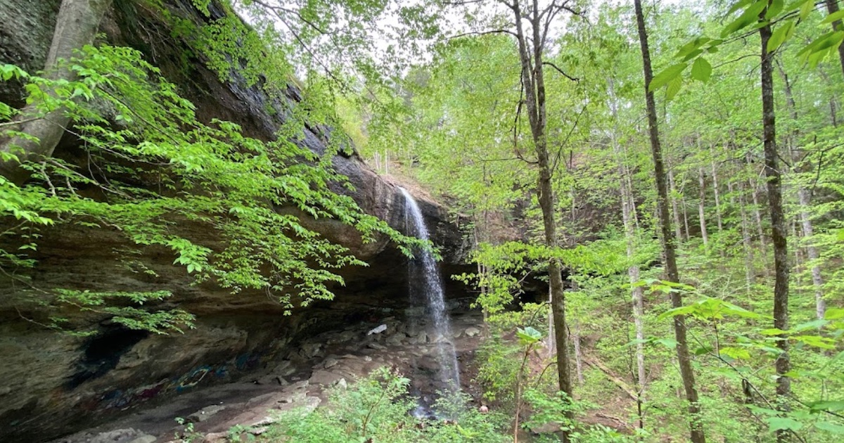 Falling Rock Falls: Hidden Waterfall in Montevallo, Alabama