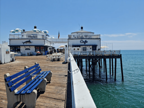Spend A Warm Afternoon At A Lovely Waterfront Cafe In Malibu, CA