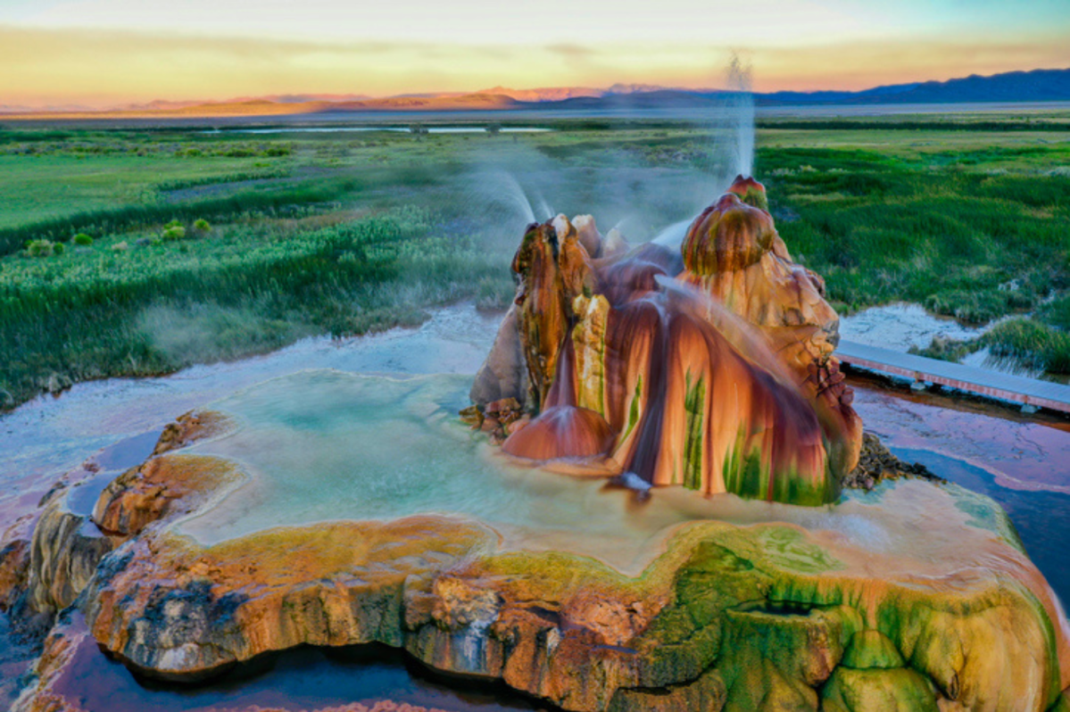 Discover the Unique Fly Geyser in Nevada