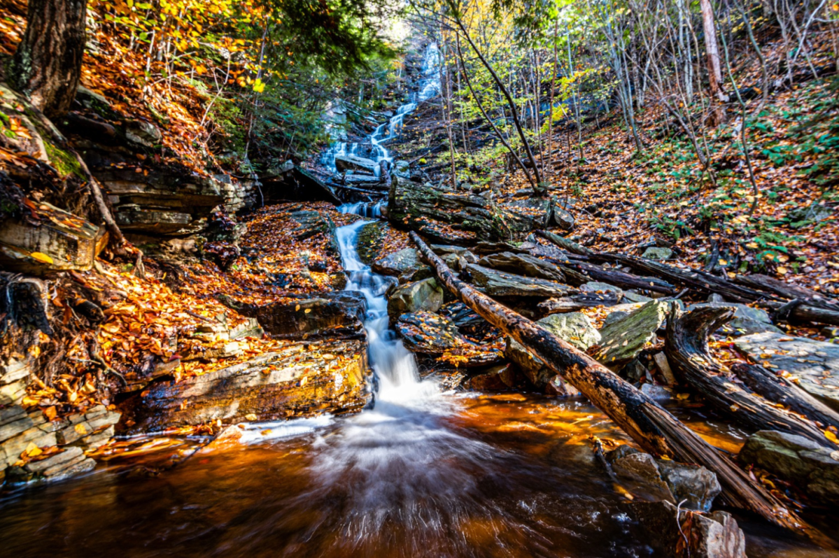 Discover Vermont's Lye Brook Falls Trail in Autumn