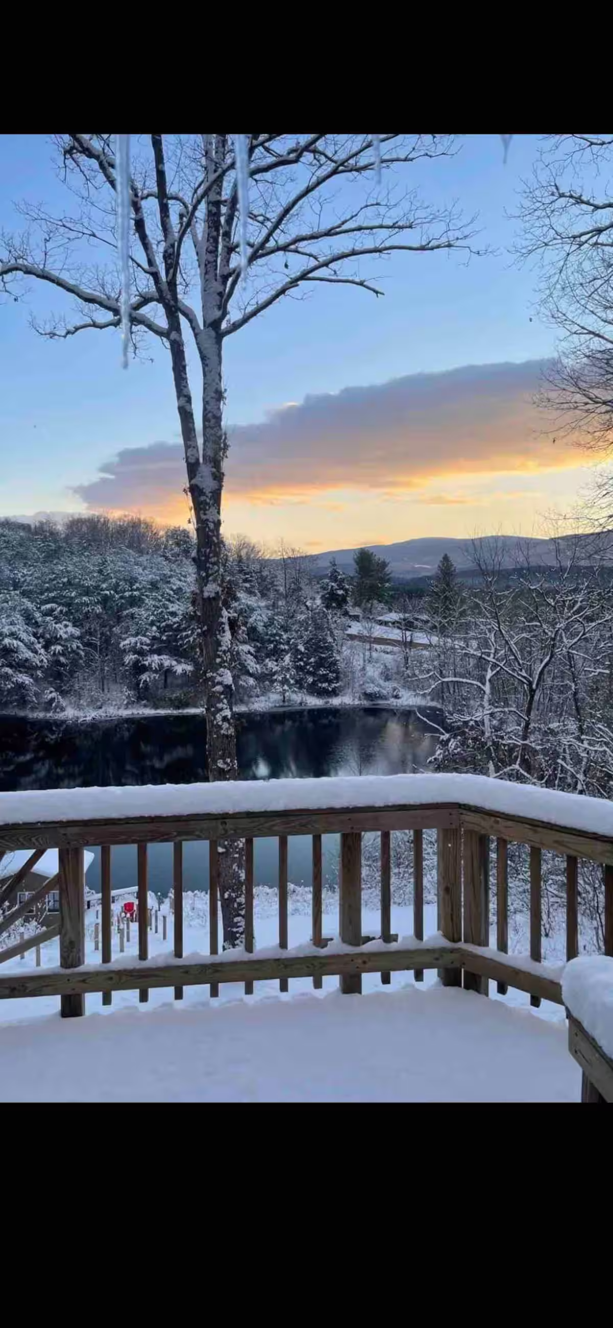 Plan Your Perfect Winter Getaway to This Lakefront Cabin Airbnb in ...
