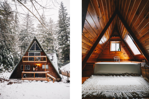 With Crackling Fires and Cozy Blankets, This Snow-Covered Cabin In ...