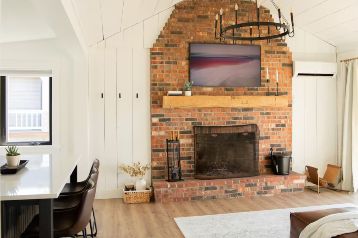Cozy Up by the Fire at This Waterfront Cabin in Maryland