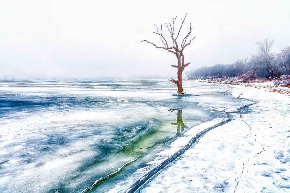 Clinton Lake in Kansas Allows Nature’s Beauty to Freeze in Time
