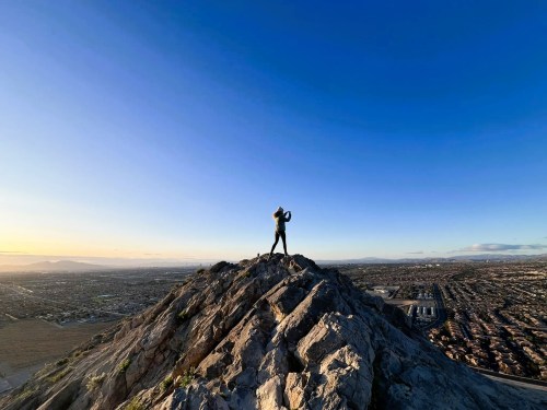 Romantic Hiking Trail in Las Vegas Nevada: Lone Mountain Trail