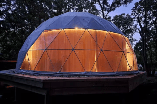Luxury Cabin with Waterfall Pool in Hocking Hills, Ohio