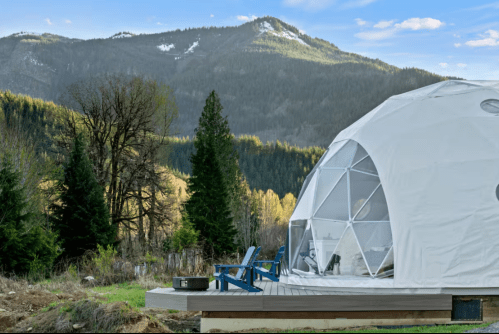 Enjoy Dark Skies and Starry Nights at This Geo Dome Airbnb in Washington