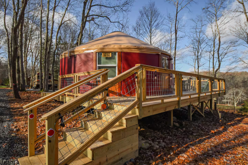 Yurt Near Deep Creek Lake State Park: Unique Glamping Stay