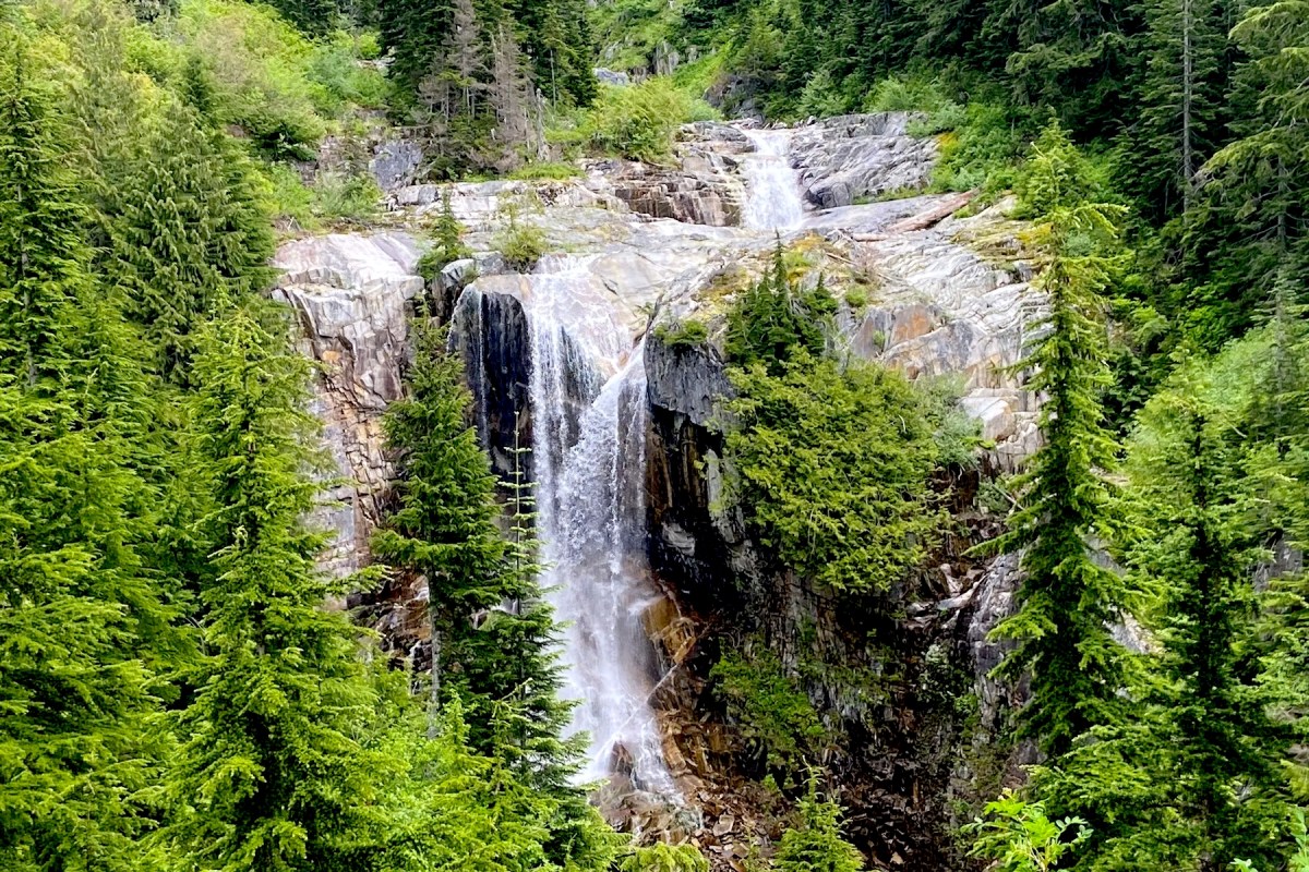 Life's too Short Not to Swim at a Waterfall in Washington