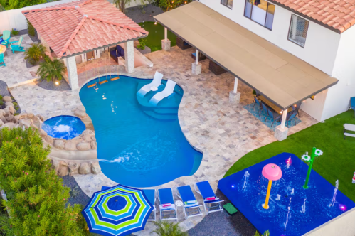 Natural Water Slide In Arizona At Slide Rock State Park In Sedona