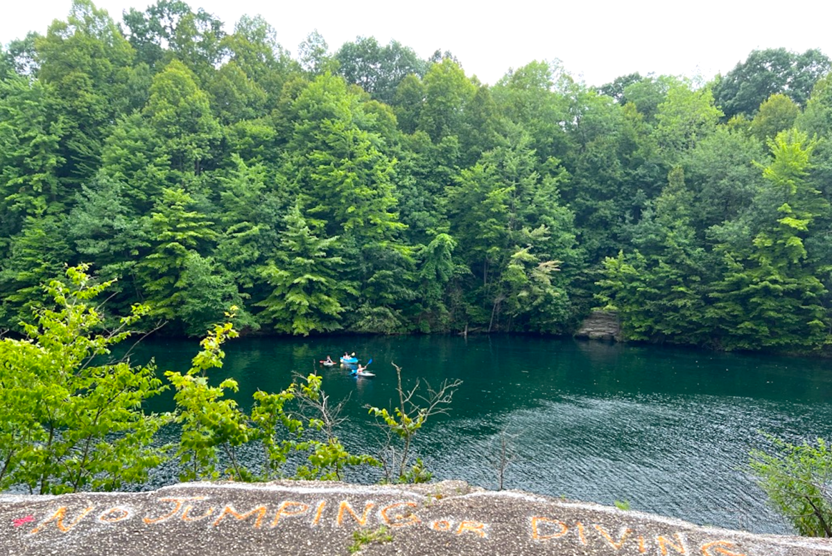 Nelson Ledges Quarry Park in Garrettsville: Clearest Lake in Ohio