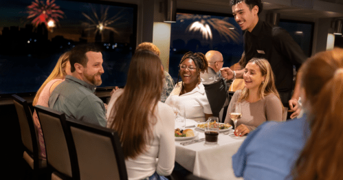 Dine With a View on a Boston Fall Harbor Cruise