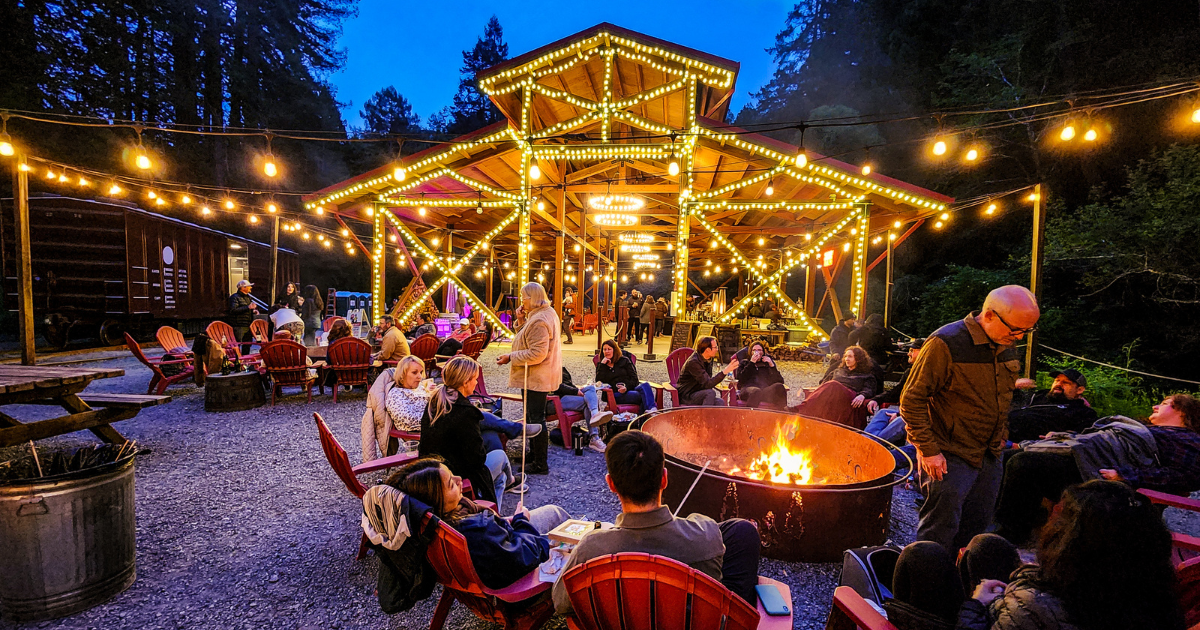 Ride the Historic Skunk Train to a Hidden Bar in California's Redwoods