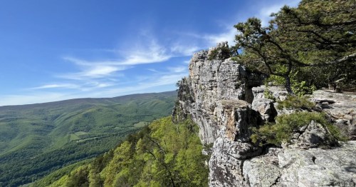 The Unusual Rock At Jennings Randolph Lake In West Virginia