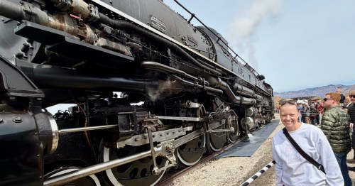 Big Boy Steam Locomotive Tour Stops in Ogden, Utah