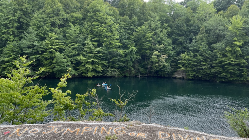 Nelson Ledges Quarry Park in Garrettsville: Clearest Lake in Ohio